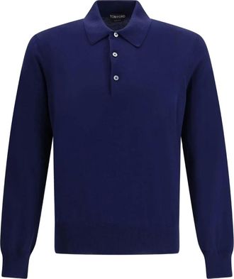 Tom Ford Homme, Tops, Bleu, Taille: XL Polo