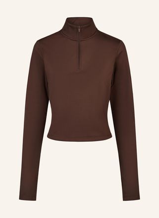Fabletics Longsleeve Cold Weather Half-Zip braun