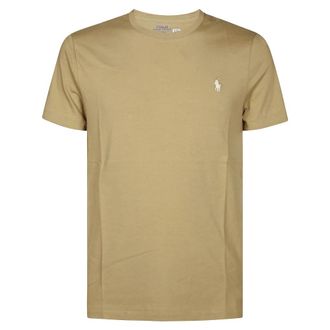 Polo Ralph Lauren Homme, Tops, Beige, Taille: M T-shirt Casual en Coton pour Homme