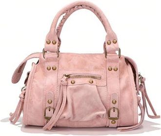 Gave Lux Sac &agrave; Main en Cuir Pour Femme 41 x 28 x 13 cm Bleu Jeans