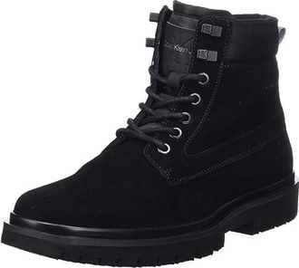Calvin Klein Ym0ym00802 Bottines à lacets en daim pour homme, Noir Noir Stormfront, 44 EU