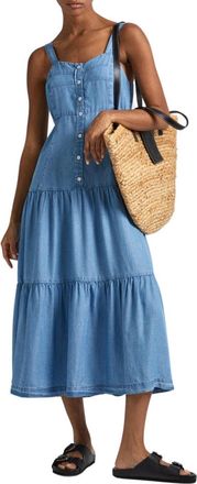 Pepe Jeans London Damen Edith Kleid, Blau (Blau), XS