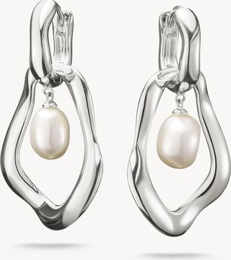 Thomas Sabo Natural Beauty - Creolen in Silber und Wei&szlig; mit S&uuml;&szlig;wasserperlen