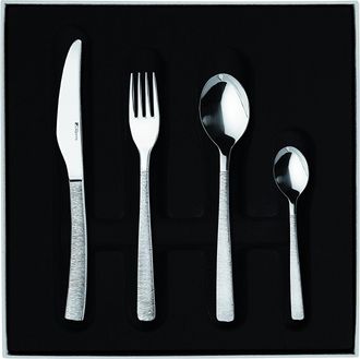 Degrenne Paris Guy Degrenne 206276 Besteckset mit Kasten, matt, aus einem Block, 24-teilig