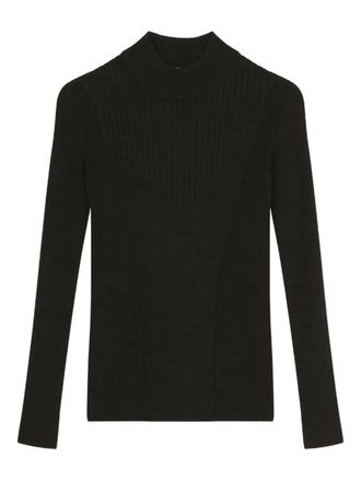 Isabel Marant pull Ickaria &agrave; col roul&eacute; - Noir