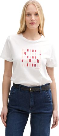 Tom Tailor Tom Tailor Hoodie Sweatshirt aus Scuba, Whisper White, S