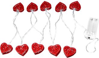 Amosfun Led Lichterkette Herz 10 Leds Eisen Batterie Betrieben Kreative Raumdekoration Wohnzimmer Schlafzimmer Hochzeit Beleuchtung