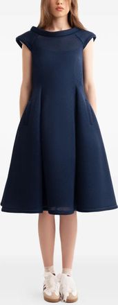 Gemy Maalouf short-sleeves midi dress - Blau