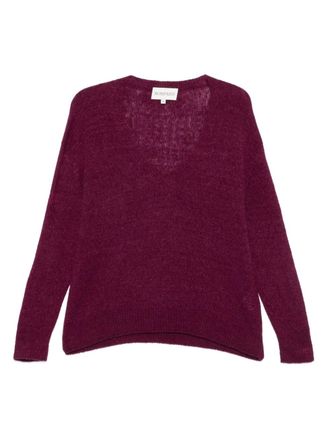 Eric Bompard Pullover mit V-Ausschnitt - Rosa
