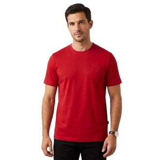 Aquascutum T-Shirt f&uuml;r Herren, Baumwolle (Rot)