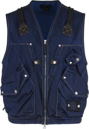 Stone Island Homme, Vestes, Bleu, Taille: L Utility Gilet