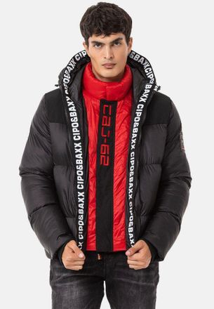 Cipo & Baxx Winterjacke Jacke im Kontrast-Look