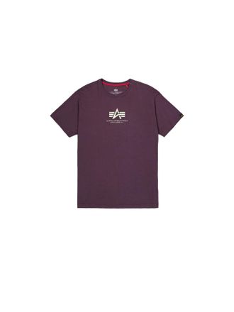 Alpha Industries Alpha Industries Herren Basic ML T-Shirt, Plum, XXL