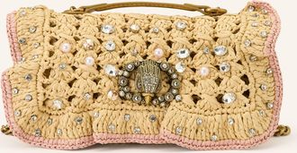 Kurt Geiger Schultertasche Chelsa Mit Schmucksteinen beige