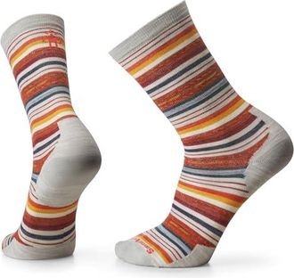 Smartwool Everyday Lifestyle Margarita Crew Socks, Chaussettes Margarita Crew de style de vie quotidien Mixte, Ash
