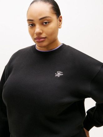 Tommy Hilfiger Sweatshirt CRV TH SCRIPT REG FLEECE SWTSRT in gro&szlig;en Gr&ouml;&szlig;en