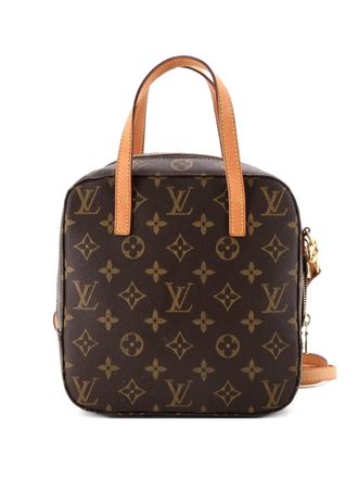 Louis Vuitton Spontini Handbag Monogram Canvas satchel - Marron
