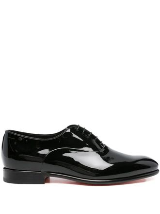 Santoni Oxford-Schuhe aus Lackleder - Schwarz