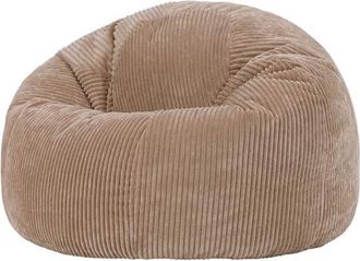 Icon Brand Kingston Sitzsack Cord, Mokkabraun, Sitzsack Erwachsene mit F&uuml;llung, Bean Bag, Cord Sessel, Lounge Sessel, Lounge Stuhl, Schlafzimmer, Wohnzimmer, Woh