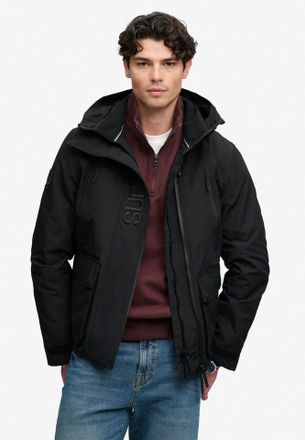 Superdry Outdoorjacke HOOD ULTIMATE EMB WINBREAKER Kunstfaser, regular fit