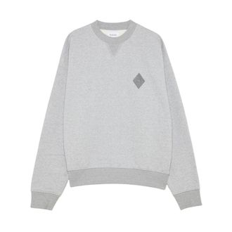 Amish Sweater Logo Washed - - Sweatshirts & Hoodies - Herren - Grau - L
