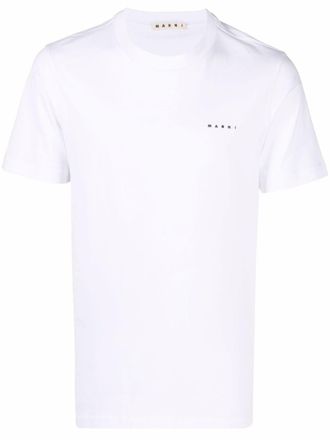 Marni t-shirt &agrave; logo imprim&eacute; - Blanc