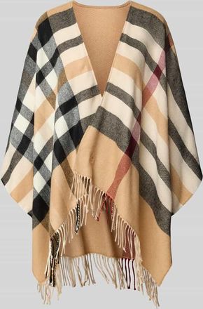 Fraas Relaxed Fit Poncho in Strick-Optik