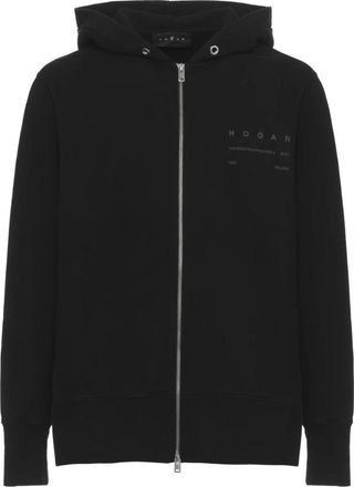 Hogan Homme, Sweatshirts et sweats &agrave; capuche, Noir, Taille: M SweaT-shirt zipp&eacute; en coton