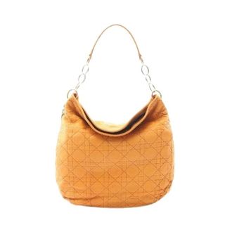 Dior Pre-owned Cannage Leder Schultertasche - - Pre-owned - Damen - Orange - ONE SIZE