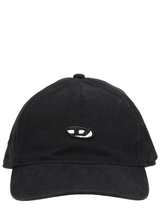 Diesel A19422_0BLAA9XX Logo-Embroidered Baseball Cap - Black