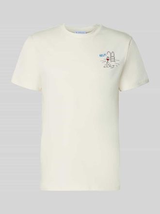 Manuel Ritz T-Shirt mit Motiv-Print und Rundhalsausschnitt