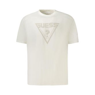 Guess Wei&szlig;es Baumwoll Herren T-Shirt