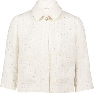 Cartoon Damen Tweedblazer mit Taschen 40, Cream/Nature