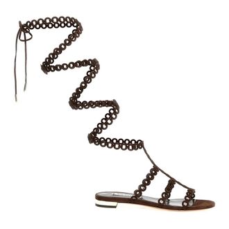 Aquazzura Infinity Chain Gladiator Sandalen - - Shoes - Damen - Braun - 36 1/2 EU
