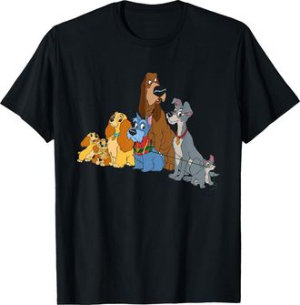 Disney Lady and the Tramp Dogs T-Shirt T-Shirt