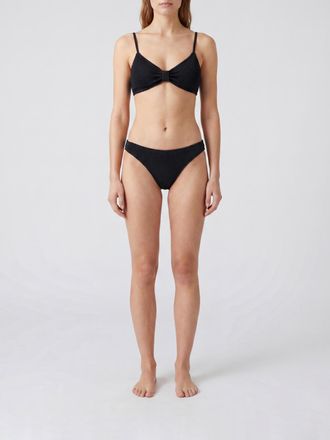 Hunza G Bikini triangle en tissu gaufr&eacute; &agrave; fines bretelles