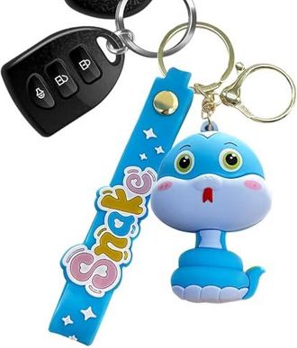 Generic Pendentif de sac &agrave; dos serpent, porte-cl&eacute;s avec breloque en forme de serpent | Pendentif pour sac &agrave; dos en forme danimal de dessin anim&eacute;, porte-cl&eacute;s a