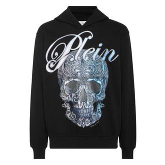 Philipp Plein Hoodie Gradient Skull - - Sweatshirts & Hoodies - Herren - Schwarzk - S