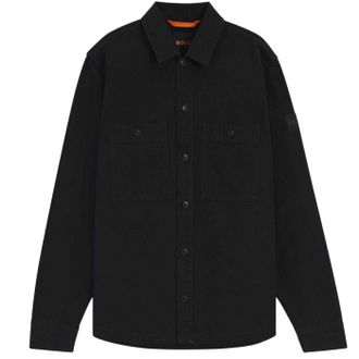 HUGO BOSS Locky Hemdjacke f&uuml;r Herren, &Uuml;bergro&szlig; (Schwarz)