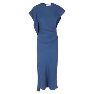 Victoria Beckham Femme, Robes, Bleu, Taille: 36 FR Victoria Midi Dress