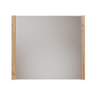 Trendteam Miroir Mural - Armoire - Dakota - Dimensions dassemblage (LxHxP) 78 x 69 x 4 cm - Couleur Blanc avec ch&ecirc;ne Artisanal - 210645107