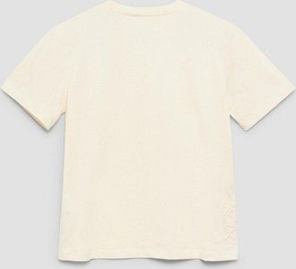 s.Oliver Kurzarmshirt T-Shirt T-Shirt mit Spitzenapplikationen