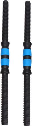 Aboofan 50cm Hantelstange mit R&auml;ndelung aus Umweltfreundlichem Stahl Hantel Pleuelstange mit Gewinde Ersatzstange f&uuml;r Krafttraining Zuhause 2 Stangen 4 Mutter