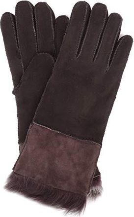 SNUGRUGS Gants dhiver luxueux en peau de mouton v&eacute;ritable avec fourrure de mouton Toscana - Marron - Medium
