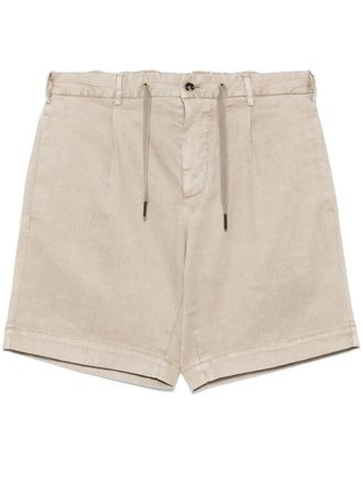 Dell'Oglio short à détails plissés - Tons neutres