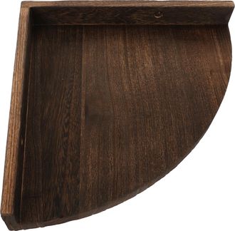 BESPORTBLE DECOMELODY Schwebendes Holz Wandregal Eckregal Mittlere Gr&ouml;&szlig;e 28cm Platzsparendes Dreieckiges K&uuml;chen und Badezimmerregal Glatte Oberfl&auml;che Leicht und 