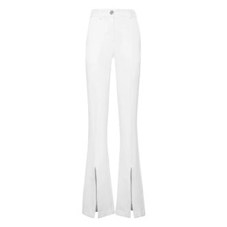 Philipp Plein Cady High Waist Trouser - - Trousers - Damen - Wei&szlig; - L
