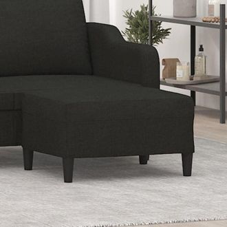 vidaXL Repose-pied Noir 70x55x41 cm Tissu Vidaxl
