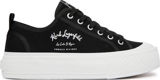 Karl Lagerfeld Sneakers aus Stoff KARL LAGERFELD Kampus Max V KL60516 Schwarz