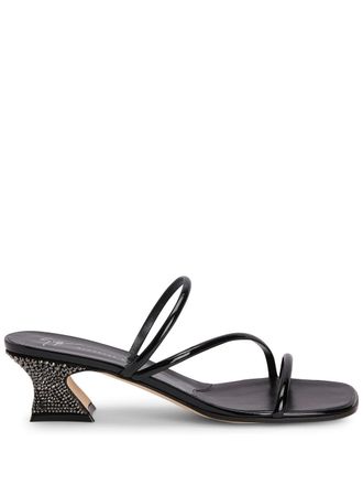 Giuseppe Zanotti sandales Aude Strass 45 mm à ornements strassés - Noir